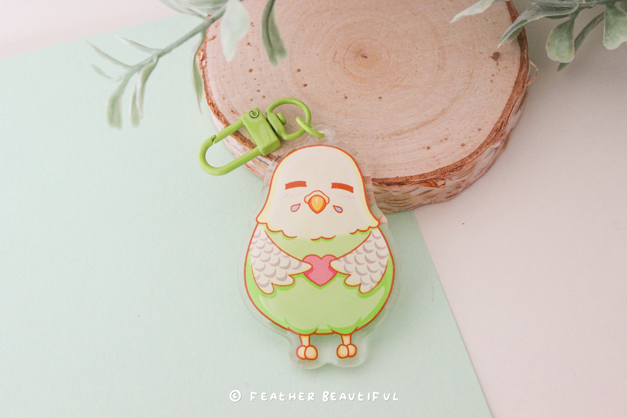 Kiwi Bird - Acrylic Keychain - Feather Beautiful