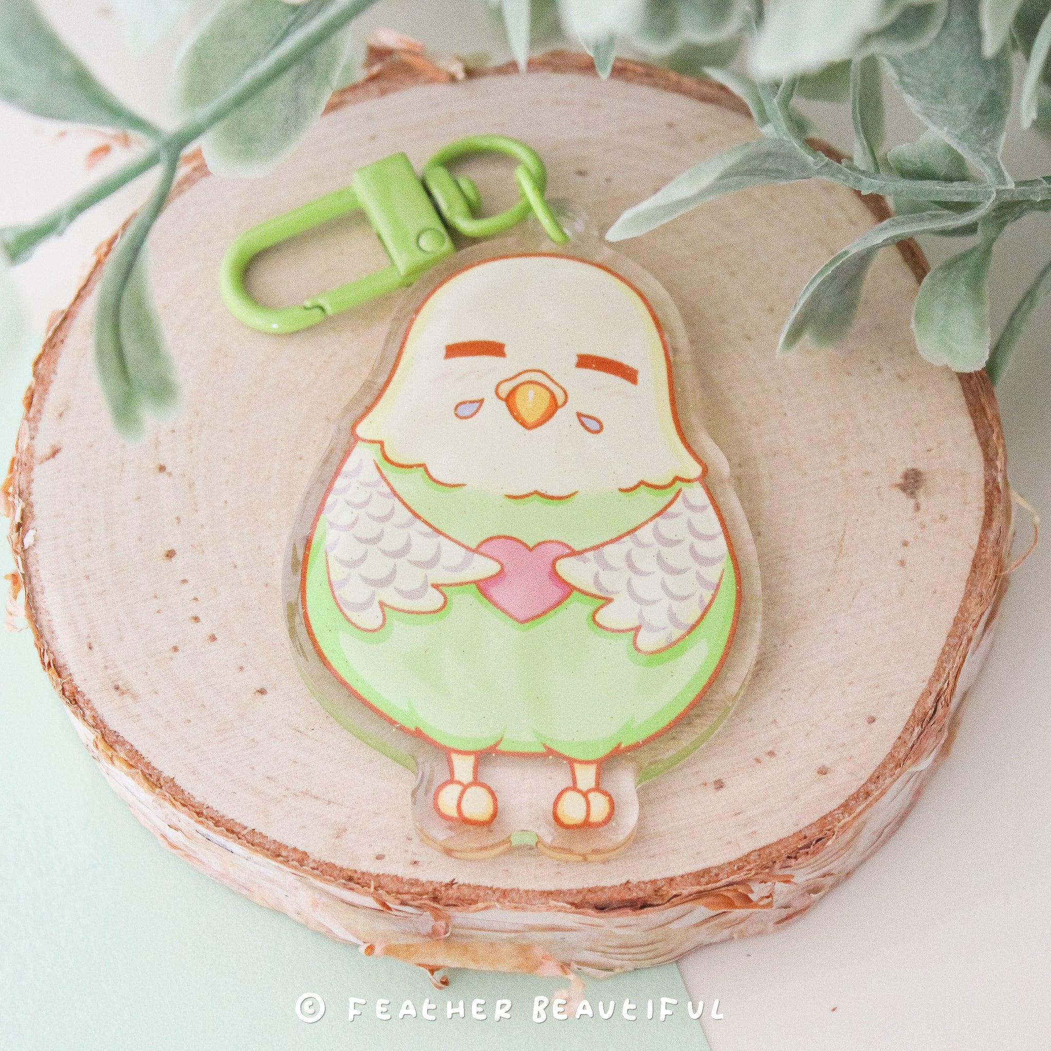 Kiwi Bird - Acrylic Keychain - Feather Beautiful