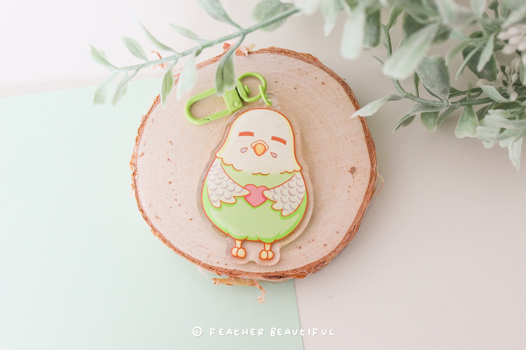 Kiwi Bird - Acrylic Keychain - Feather Beautiful